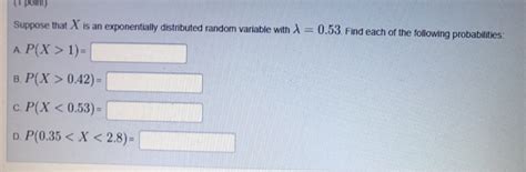 solved h point suppose that x is an exponentially