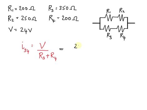 Solved Given Four Resistors R1 100 Ohms R2 250 Ohms R3 350