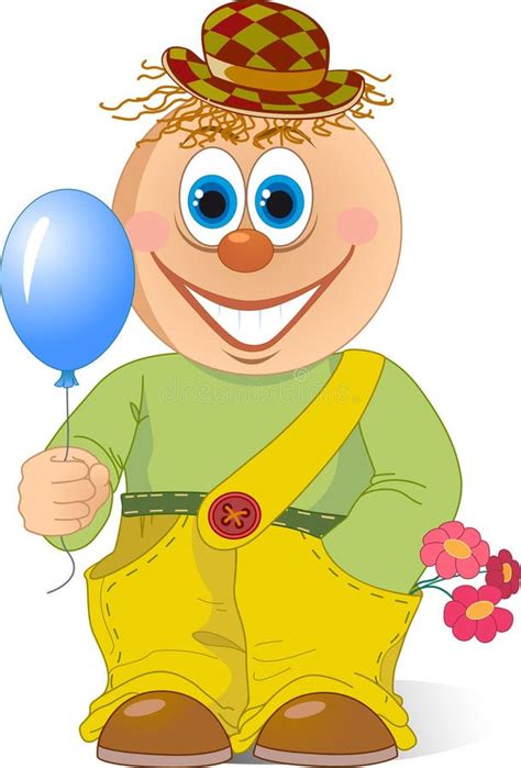 Payaso Con El Globo Ilustraci N Del Vector Ilustraci N De Vector