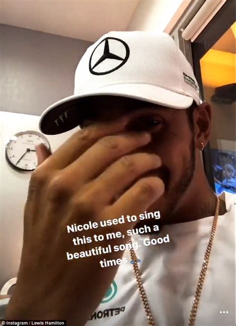 Lewis Hamilton Pines For Ex Girlfriend Nicole Scherzinger Daily Mail