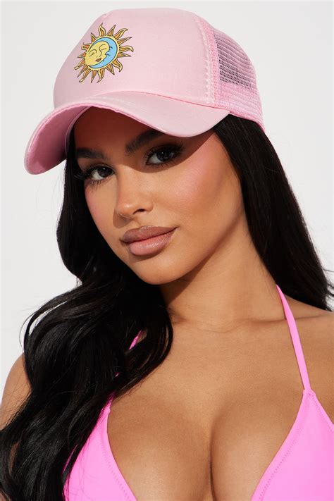 Hidden Love Trucker Hat Pink Fashion Nova Accessories Fashion Nova