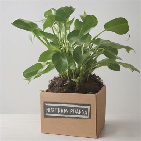 Premium Ai Image Valentine Plant Ib Card Box Generated With Ai