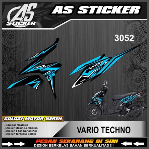 3052 Bisa COD Striping Stiker Honda Vario Tecno 150 Cbs Fi Stiker