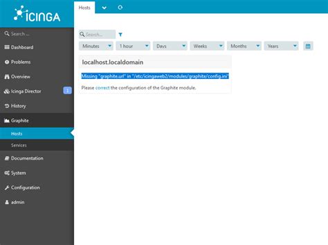 Missing Graphite In Etc Icingaweb2 Modules Graphite Config Ini