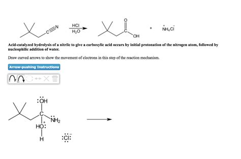 Solved HCl H20 NH4C OH Acid-catalyzed hydrolysis of a | Chegg.com