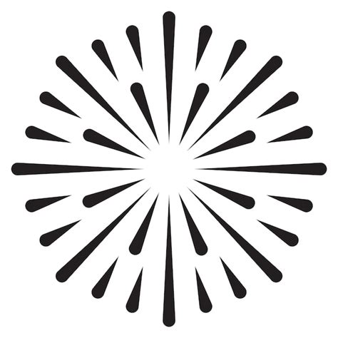 Premium Vector Vector Black Sunburst