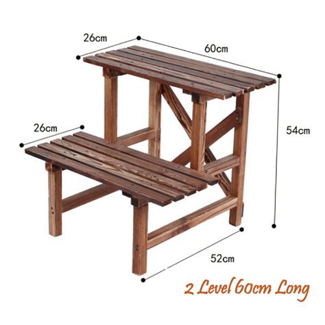 Wooden Plant Rack Wooden Step Rack Balcony Rack Planter Rack