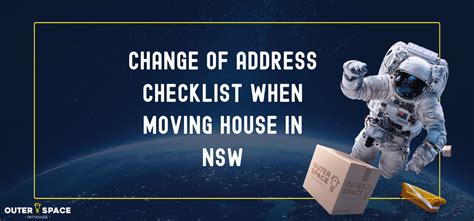 Change Of Address Checklist When Moving House In NSW