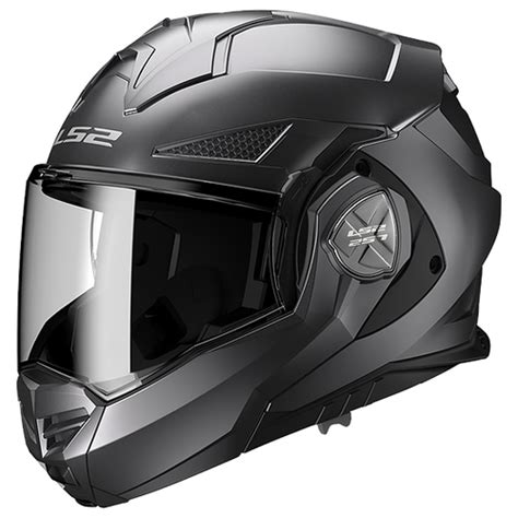 Ls2 Advant X Solid Matte Titanium 180 Degree Modular Motorcycle Helmet