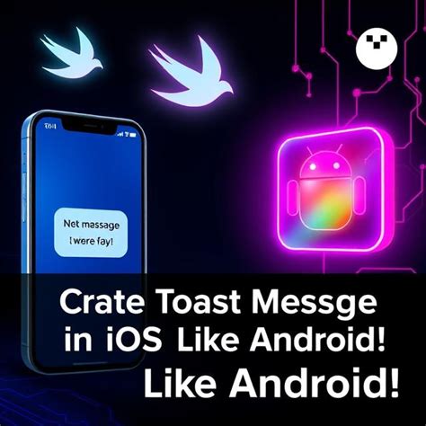 how to create a toast message in ios swift like android by