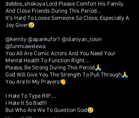 Why I Feel More Down Because Of His Close Friends Kemity And Others
