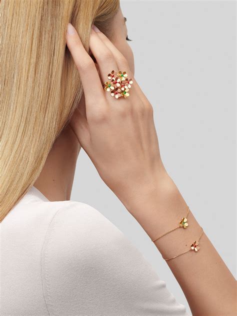Frivole Bracelet Mini Model 18k Rose Gold Ruby Van Cleef And Arpels