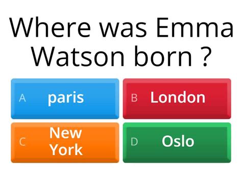 Emma Watson Quiz