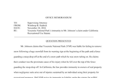 Legal Research Memo Sample Pdf Template