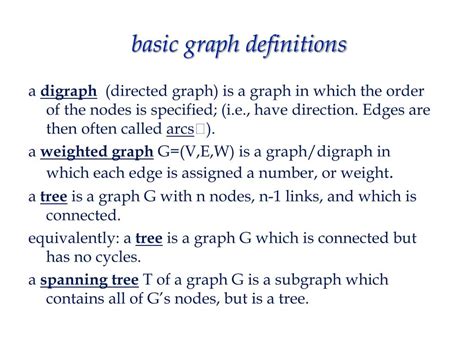 Ppt Cs4550 Computer Networks Ii Network Layer Basics 2 Graphs Msts