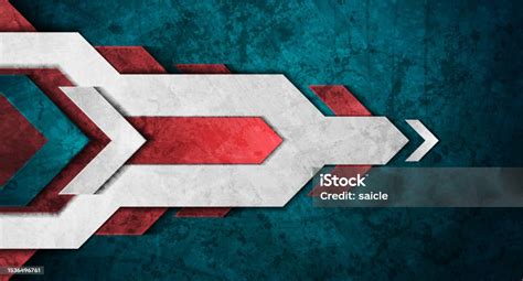 Abstract Techology Grunge Geometric Background Stock Illustration