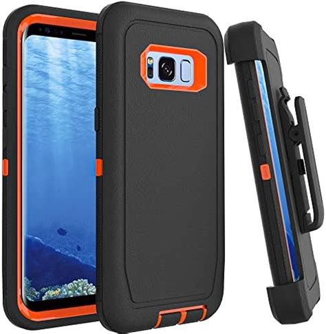 Wogroo Case For Galaxy S8 With Clip Heavy Duty Tough