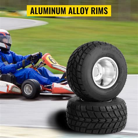 Vevor Go Kart Tires And Rims 2pcs Front Tires Rims Go Cart Wheels And