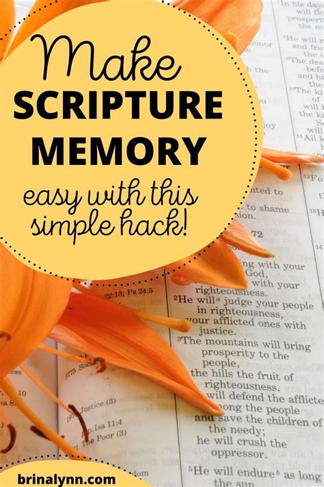Make Scripture Memory A Snap With This Simple Hack Scripture Memory Scripture Memorization