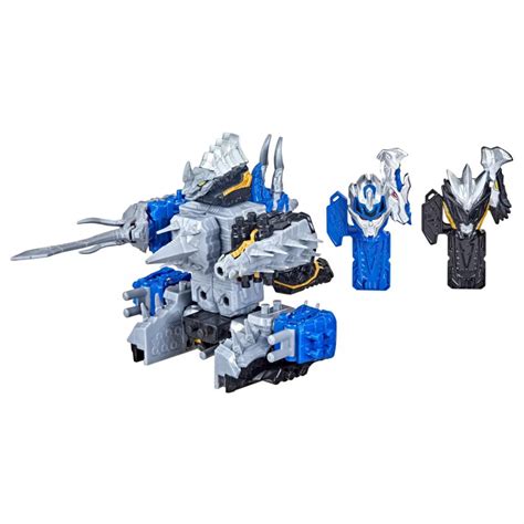 Tricera Blade And Stego Spike Zord Battle Mode Toys II Morphin Legacy