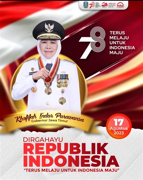 Gubernur Jatim Mengucapkan Dirgahayu Republik Indonesia PETISI CO