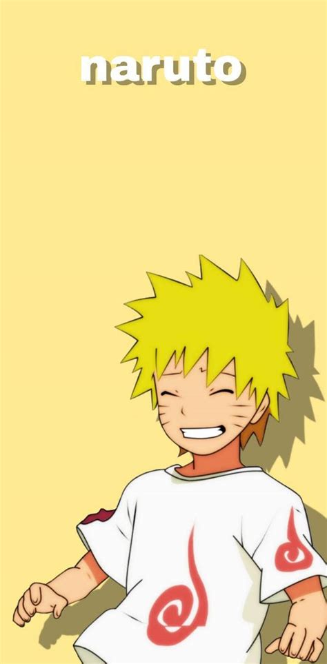 Download Young Yellow Naruto In White Shirt Wallpaper