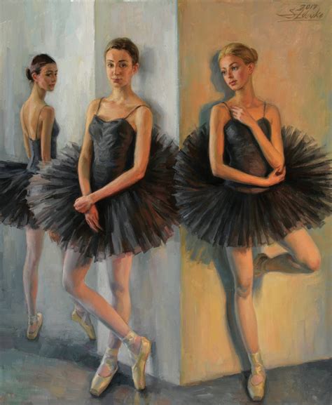 Serguei Zlenko Dançarinas De Balé ~ Pinturas Do Auwe