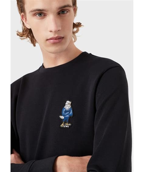 Emporio Armani（エンポリオアルマーニ）の「【エンポリオ アルマーニ】スウェットシャツ ダブルジャージー製 マンガ カプセル