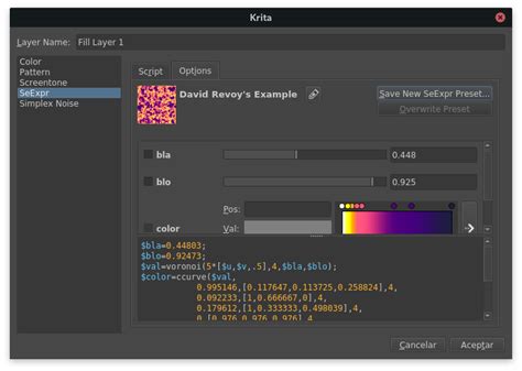 SeExpr Scripts Krita Manual 5 2 0 Dokumentation
