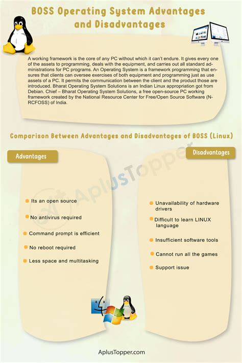 Boss Operating System Advantages And Disadvantages Pros And Cons
