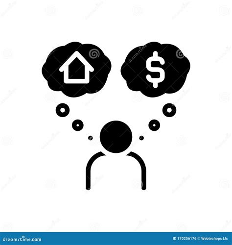 Black Solid Icon For Imagine Assume And Fancy Stock Vector