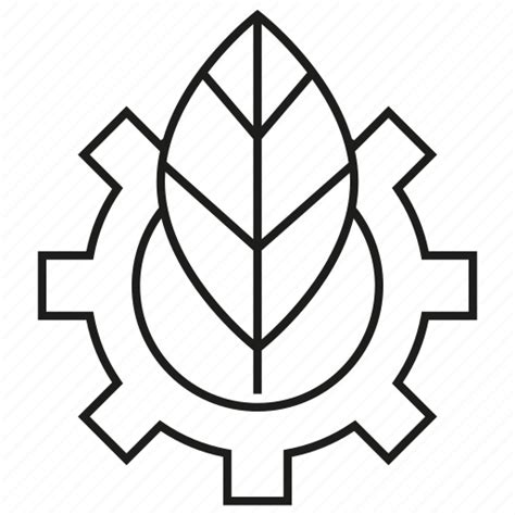Bio Cog Ecology Gear Leaf Icon Download On Iconfinder