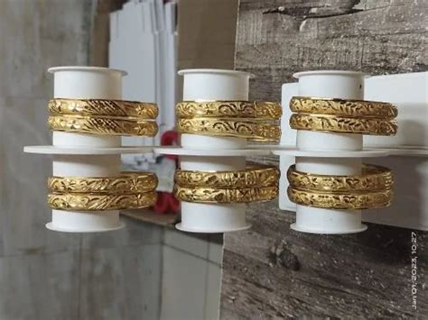 Golden Brass Bangle Set Size 282624 2pc At Rs 50set In Mumbai