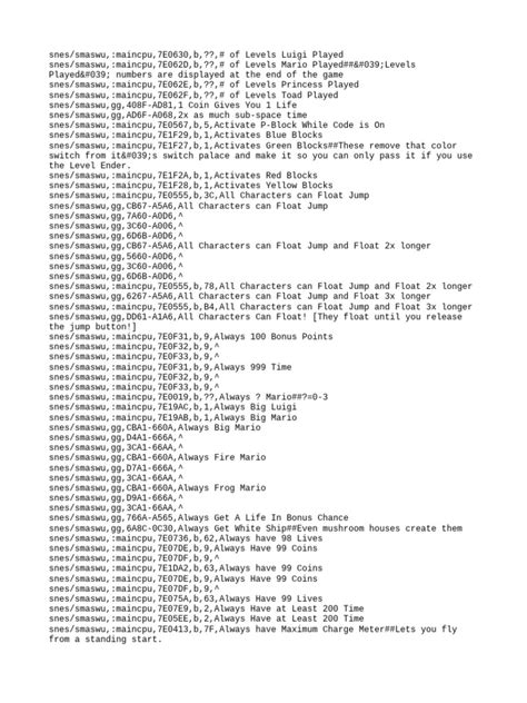 Super Mario All Stars Super Mario World Usa Simple Pdf Video