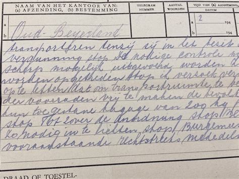 Original Wwii Dutch Documents Evacuations In Oud Beijerland 1944