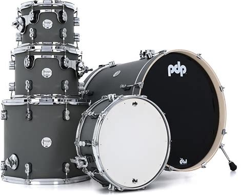 Pdp Concept Maple 5 Piece Shell Pack Satin Pewter Reverb