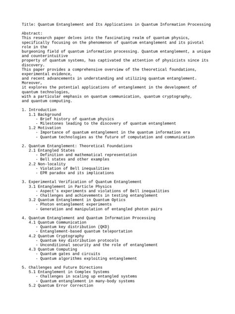 quantum physics pdf quantum entanglement quantum computing