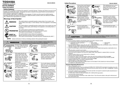 Toshiba B Fv4 Series Quick Start Manual Pdf Download Manualslib