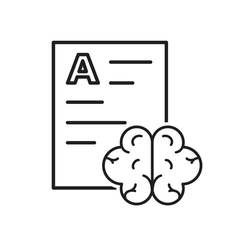 Automation Icon Ai Data Analysis Symbol Data Paper With Brain