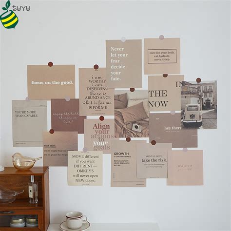 โปสเตอร์ภาษาอังกฤษสติ๊กเกอร์ติดผนัง Diy พื้นหลังกระดาษการ์ด Photo Props