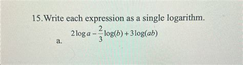 solved write each expression as a single