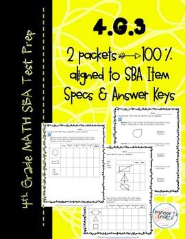 SBA Math Test Prep 4 G 3 By Hannah Mohs Courage To Create TPT