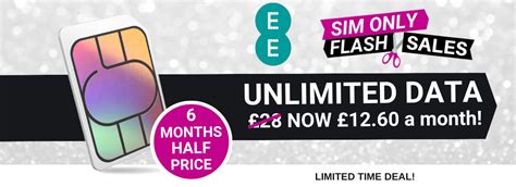 Ee Sim Only Unlimited Data With 6 Months Half Price Phones Ltd