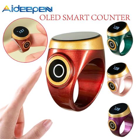 Aideepen Smart Counter Waterproof Touch Screen Design Ring Type