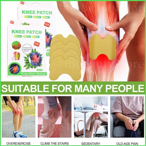 Knee Patch Pain Relief Plaster Sticker Wormwood Joint Veins Muscle