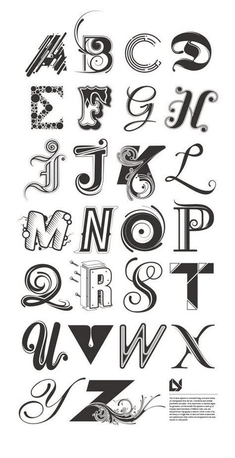 90 Beautiful Typography Alphabet Designs Part 1 Https
