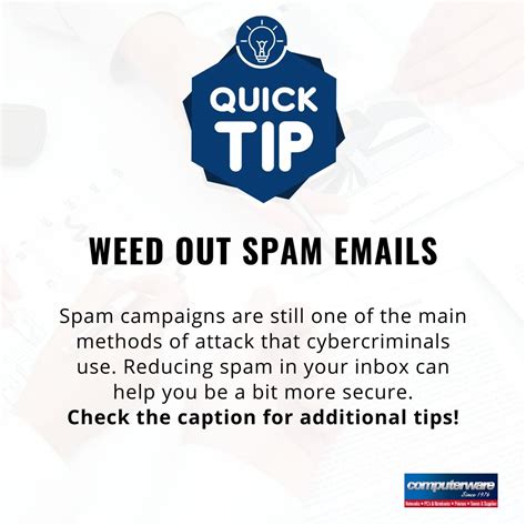 Cybersecurity Security Businesstip Email Techtip Computerwareinc Northernvirginiait