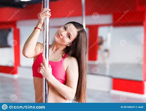 Female Pole Dancer Stock Image Image Of Leisure Exercise 267396247