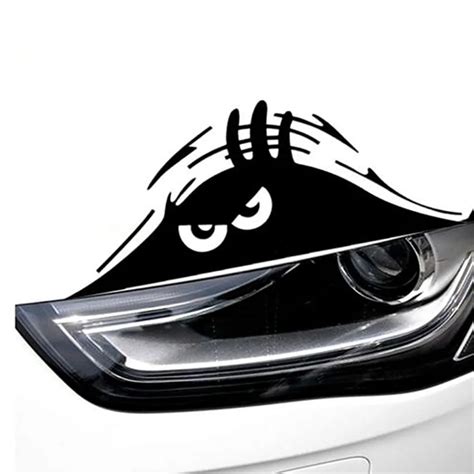 Motorcycle Sticker Fashion Funny Peeking Monster Car Sticker Vinyl