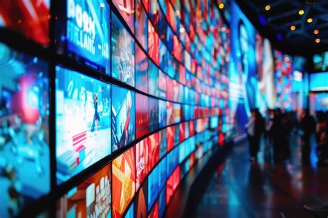 Premium Photo Digital Displays Surrounding Us From Everywhere
